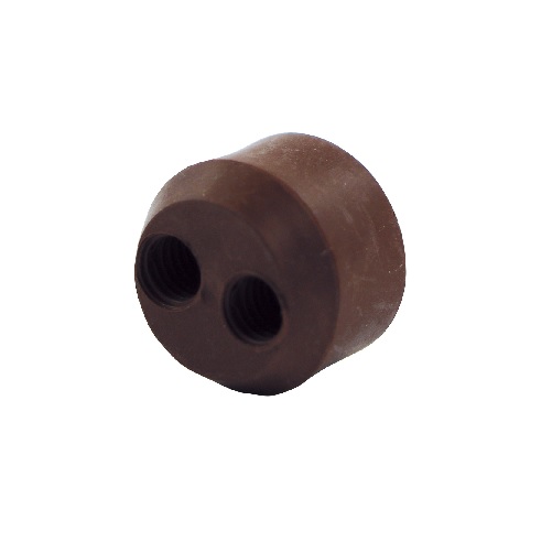 Seal plug for Aspock distribution box, BROWN: 2x 5-6mm