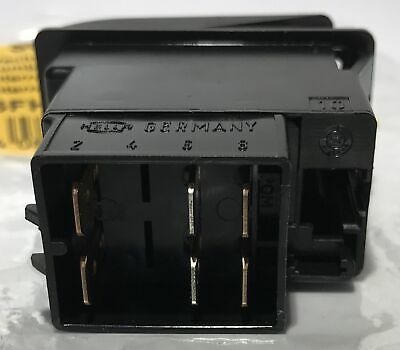 Switch I-0 (on-off), panel mount-22x44mm, 6 connectors, Hella
