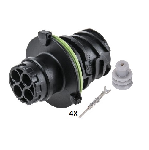 4 way male connector, SET 0.5-1mm, A