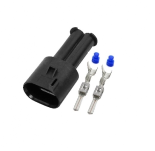 2 way connector MAN side marker 65x65mm, male, SET