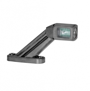 End outline marker lamp LED HORIZONT-84mm, 12-24v, cable 3M, RIGHT, Hella